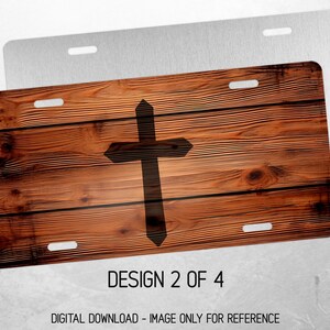 Bible Cross License Plate PNG Jesus He is Risen License Plate Design ...