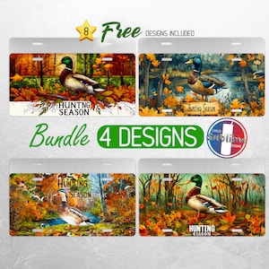 Camo Duck License Plate PNG Duck Hunting Season License Plate Design ...