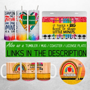 School Teacher License Plate PNG Personalized Teacher License Plate ...