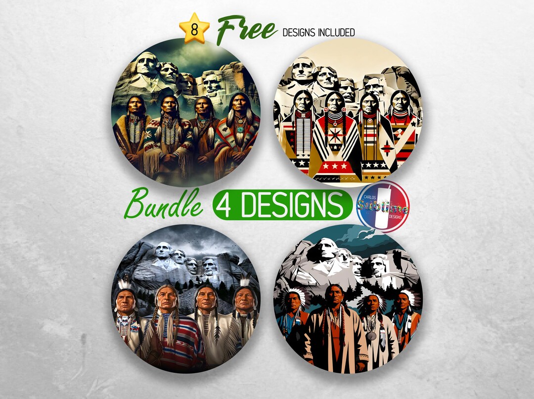 Native American Indian Car Coaster PNG Bundle Indigenous Pride Car ...
