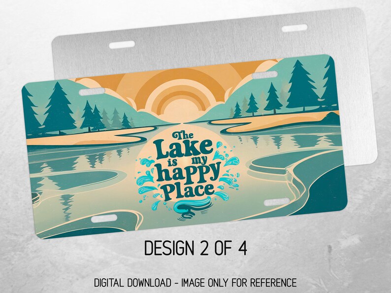 Lake Life License Plate PNG the Lake is My Happy Place License Plate ...