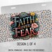 Faith Over Fear License Plate PNG Bundle Christian License Plate Design ...