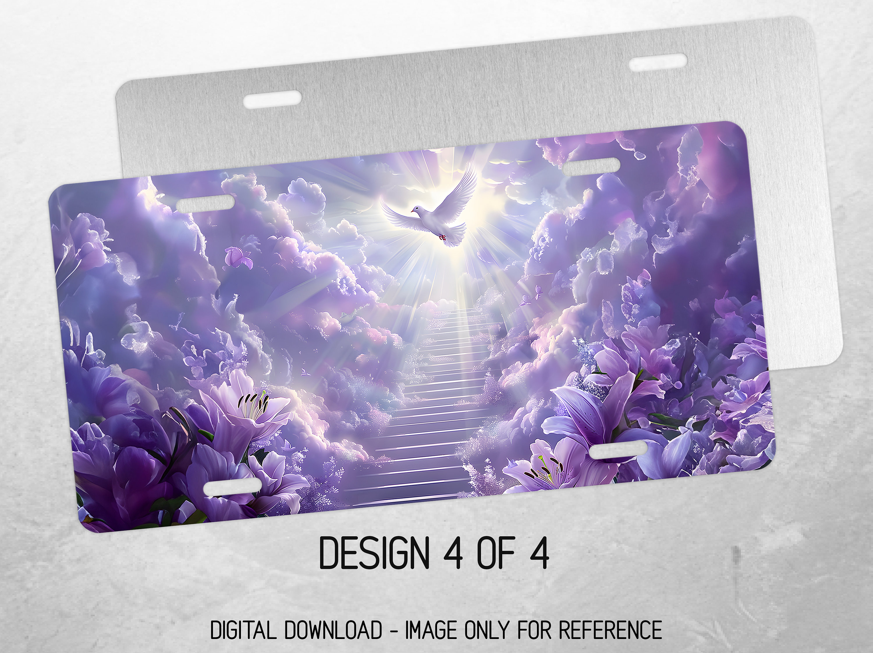 Memorial License Plate PNG Bundle Heaven License Plate Design in Loving ...