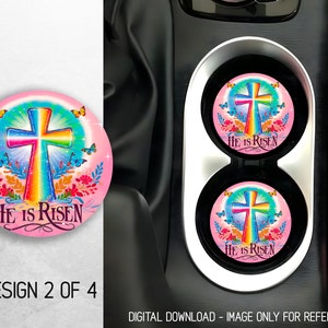 Faith Christian Car Coaster PNG Bible Verse Car Coaster Sublimation ...