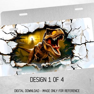 Raptor Dinosaur License Plate PNG Velociraptor T Rex License Plate ...