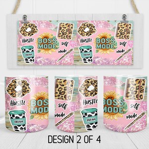 Boss Mode Mug Wrap PNG Bundle Business Owner 15oz Mug Wrap Woman ...