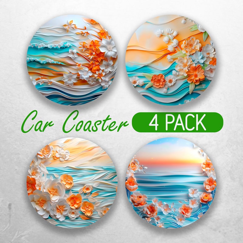 Tropical Coasters - Etsy