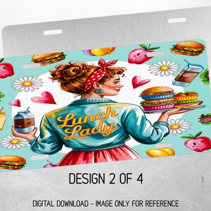 Lunch Lady License Plate PNG Bundle School Lunch Squad License Plate ...