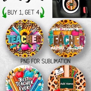 School Teacher Car Coaster PNG Personalized Teacher Car Coaster ...