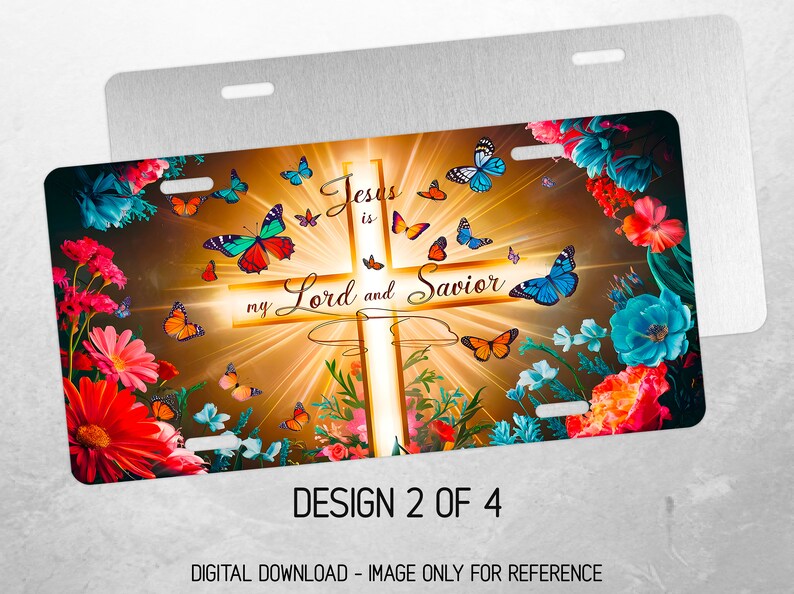 Faith Christian License Plate PNG Bible Verse License Plate Design ...