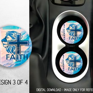 Faith Christian Car Coaster PNG Bible Verse Car Coaster Sublimation ...