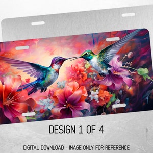3D Hummingbird License Plate PNG Bundle Humming Birds License Plate ...
