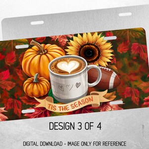 Pumpkins Fall License Plate PNG Pumpkin Season License Plate Design ...