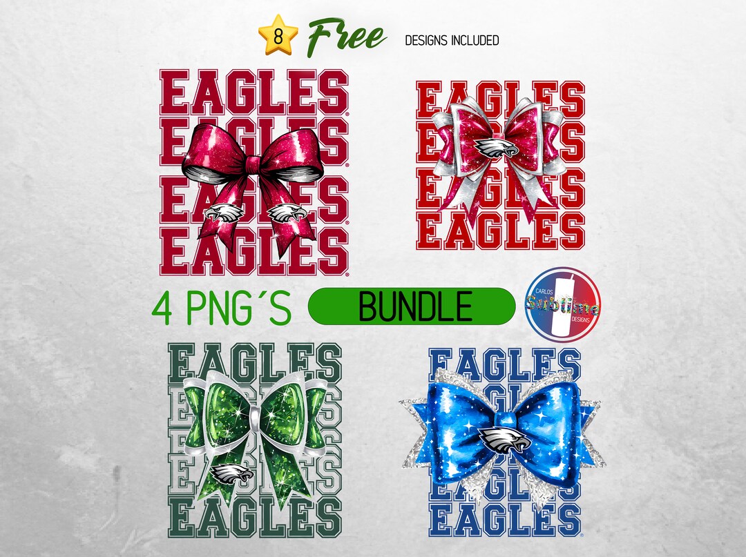 Eagles School Team Mascot Bow Shirt PNG, Green Team Football, Cheer ...