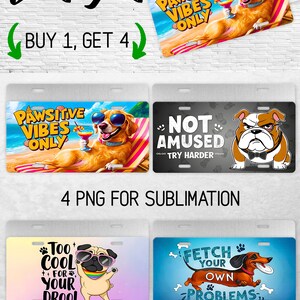 Funny Dog License Plate PNG Sassy Sarcastic License Plate Design Dog ...