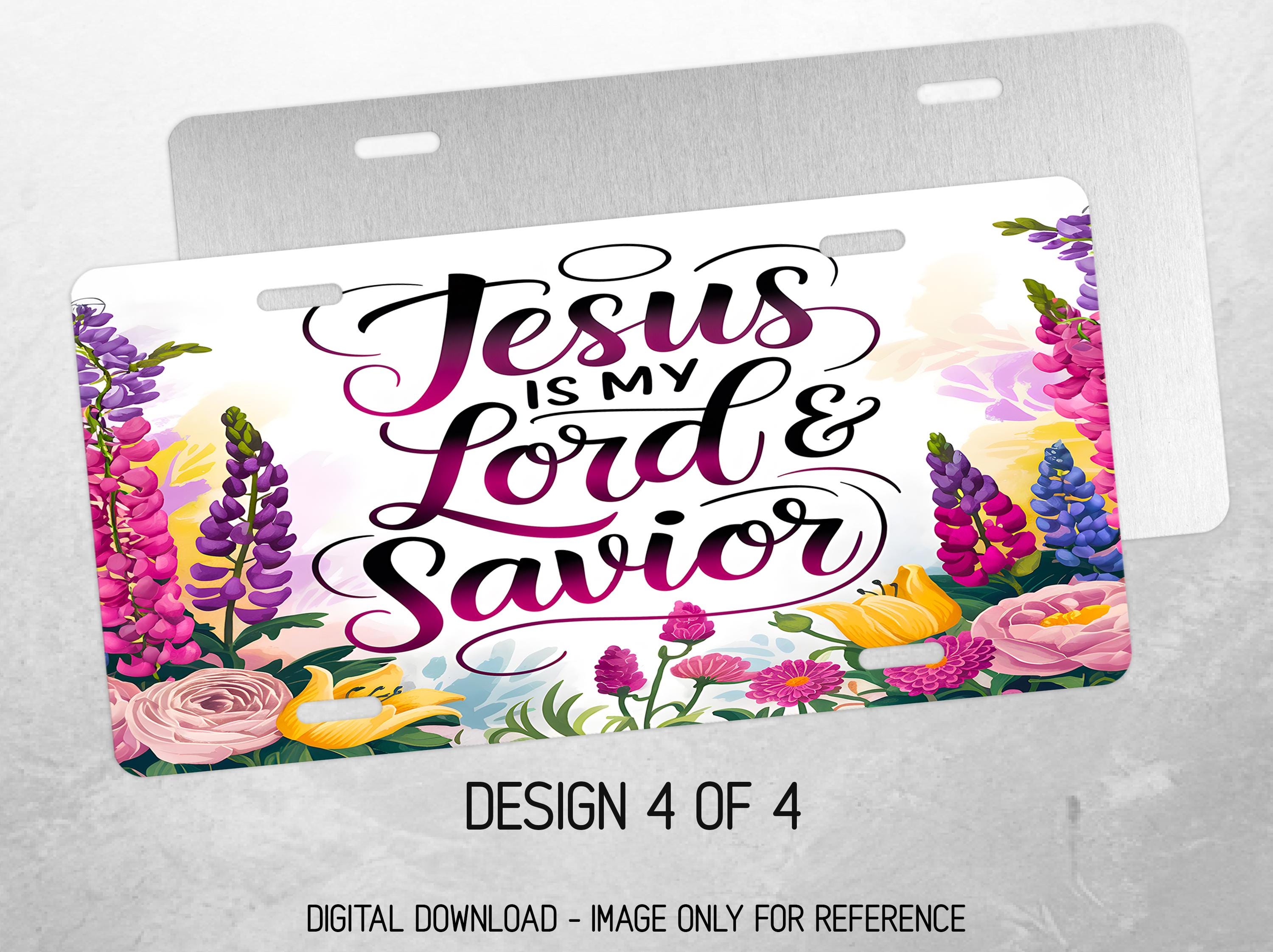Christian Jesus License Plate PNG Bundle Religious Faith License Plate ...