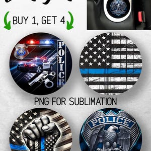 Police Car Coaster PNG Bundle Police Officer Car Coaster Sublimation ...