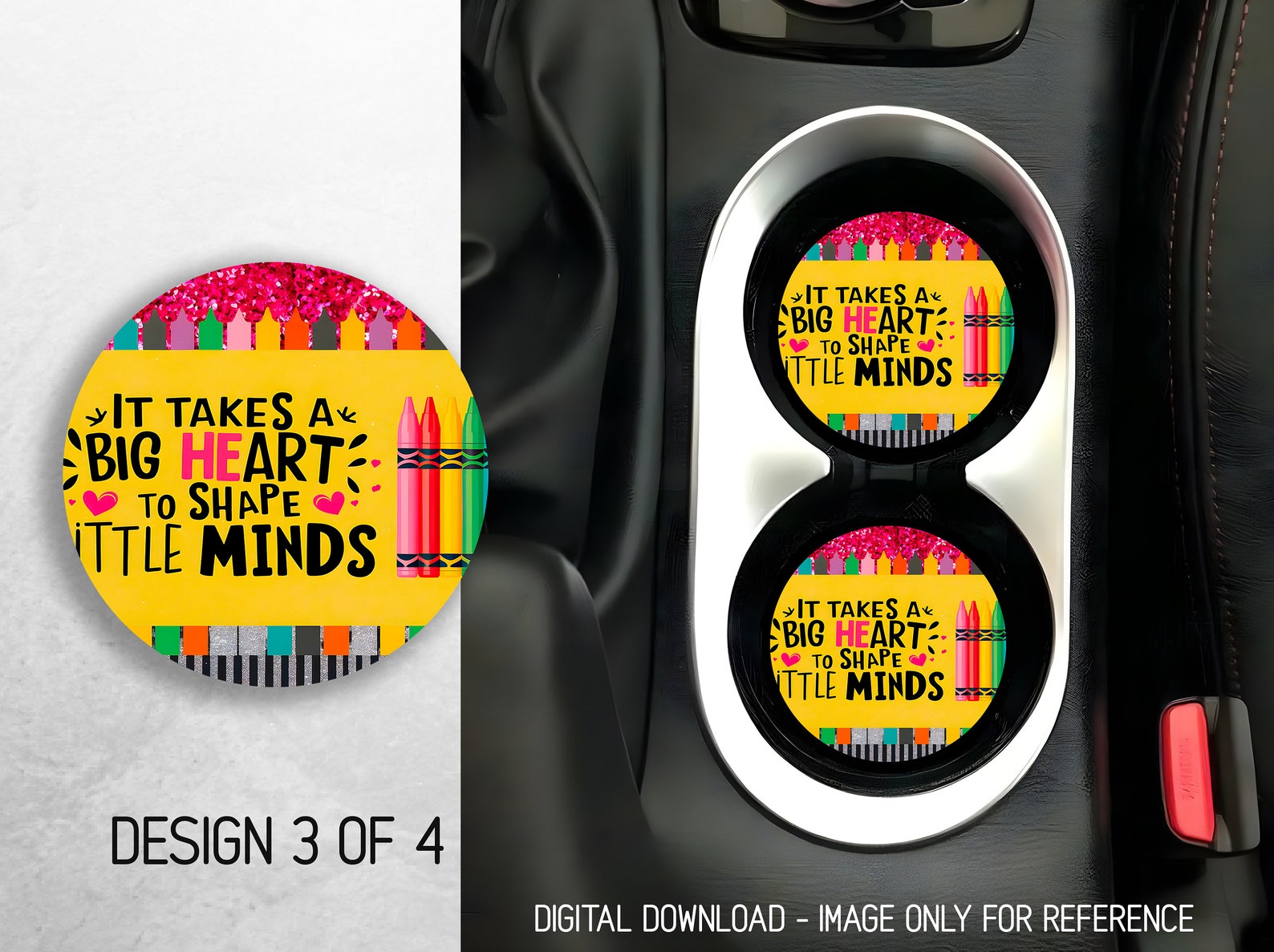 School Teacher Car Coaster PNG Personalized Teacher Car Coaster ...