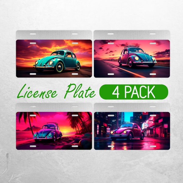 Vw Beetle License Plate - Etsy