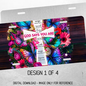 Faith Christian License Plate PNG Bible Verse License Plate Design ...