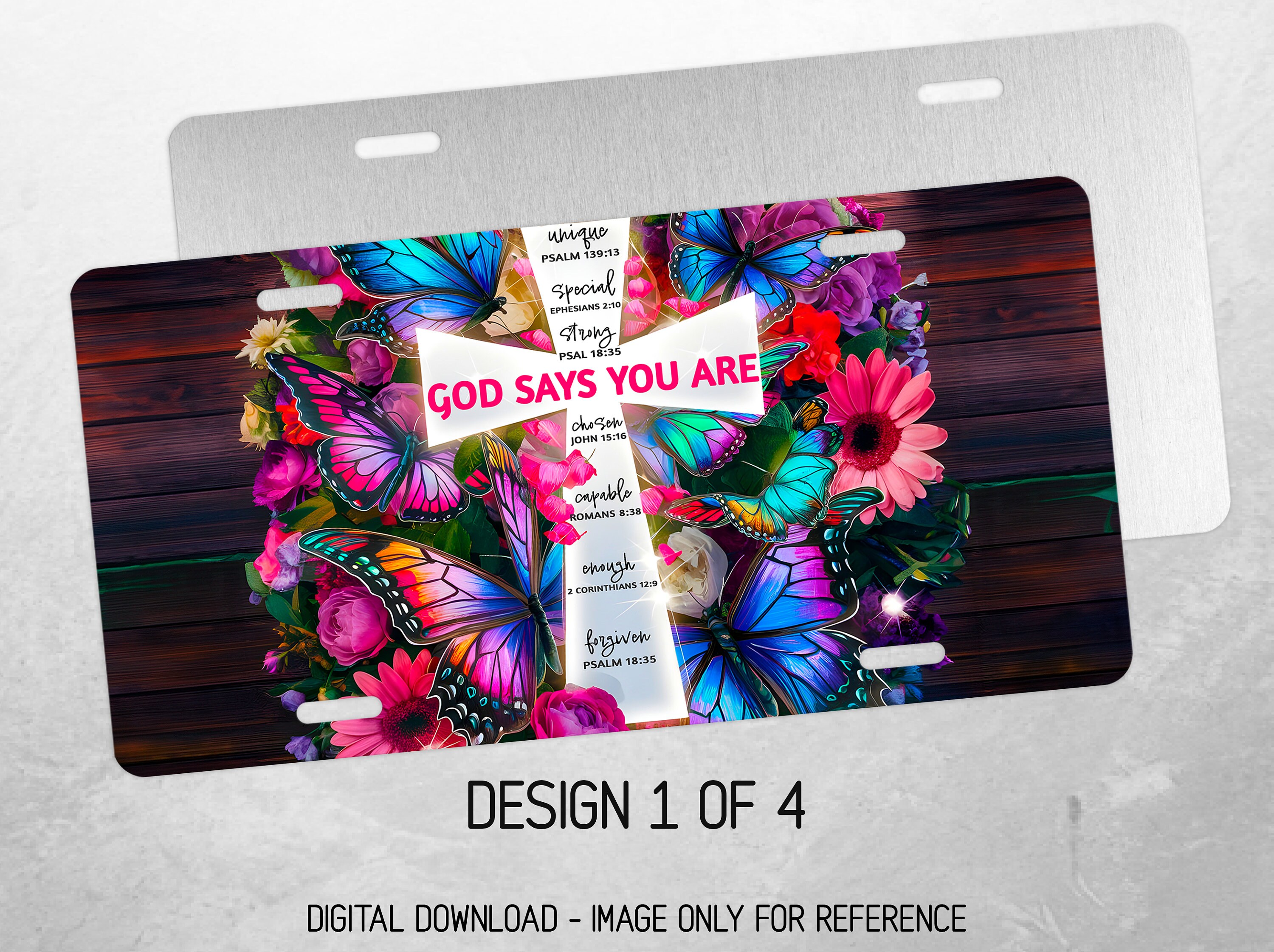 Faith Christian License Plate PNG Bible Verse License Plate Design ...