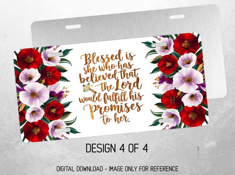 Faith Christian License Plate PNG Bible Verse License Plate Design ...