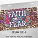 Faith Over Fear License Plate PNG Bundle Christian License Plate Design ...