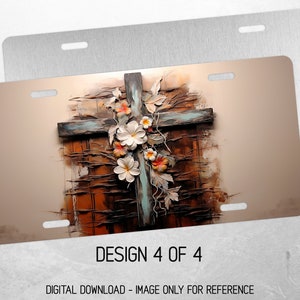 Christian Cross License Plate PNG Jesus Bible License Plate Design ...