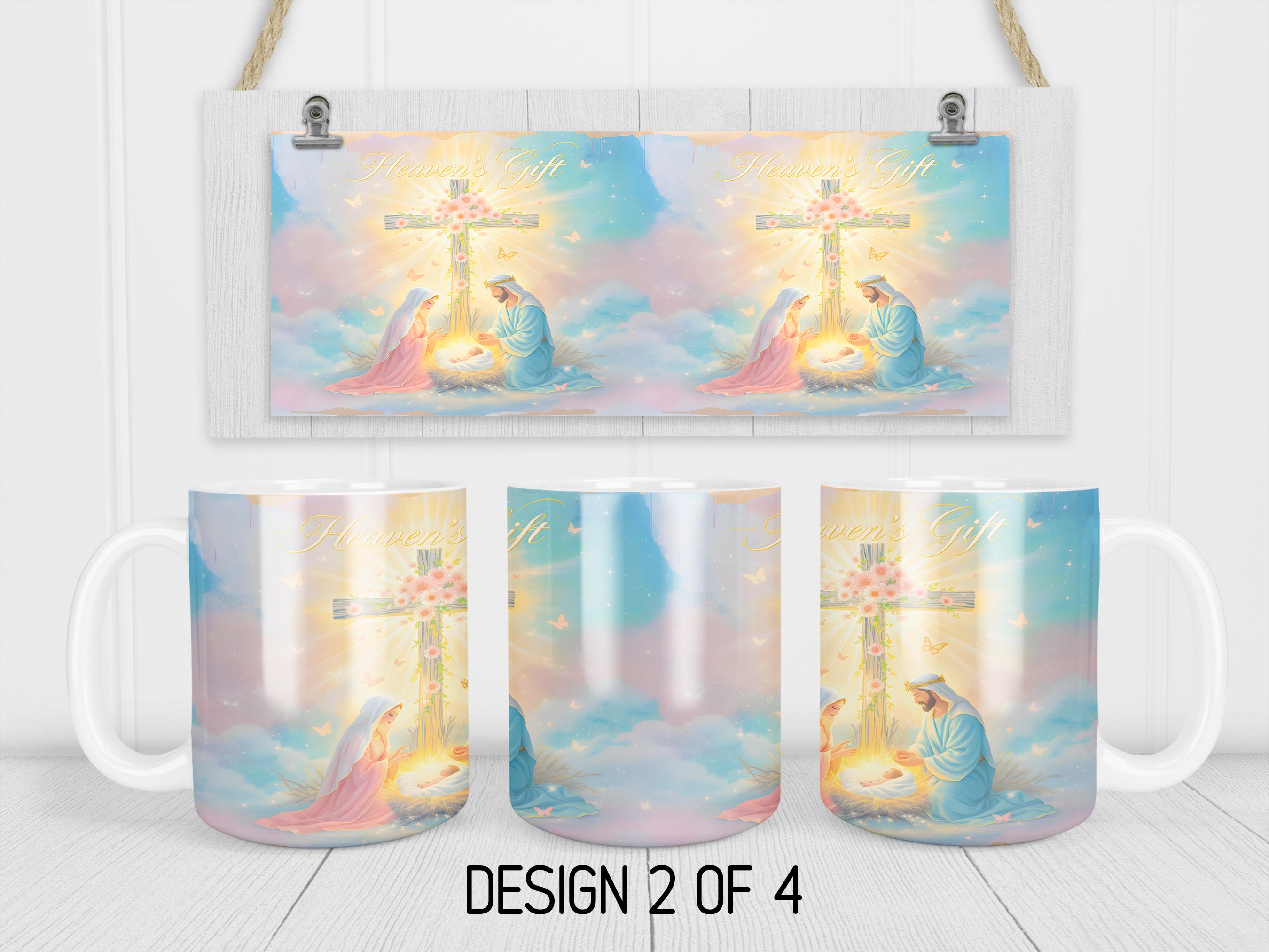 Nativity Scene Mug Wrap Bundle Christmas Christian Religious Mug PNG ...