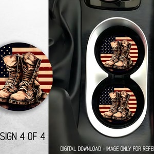 Vietnam Veteran Coasters PNG Army Military Car Coaster Sublimation ...