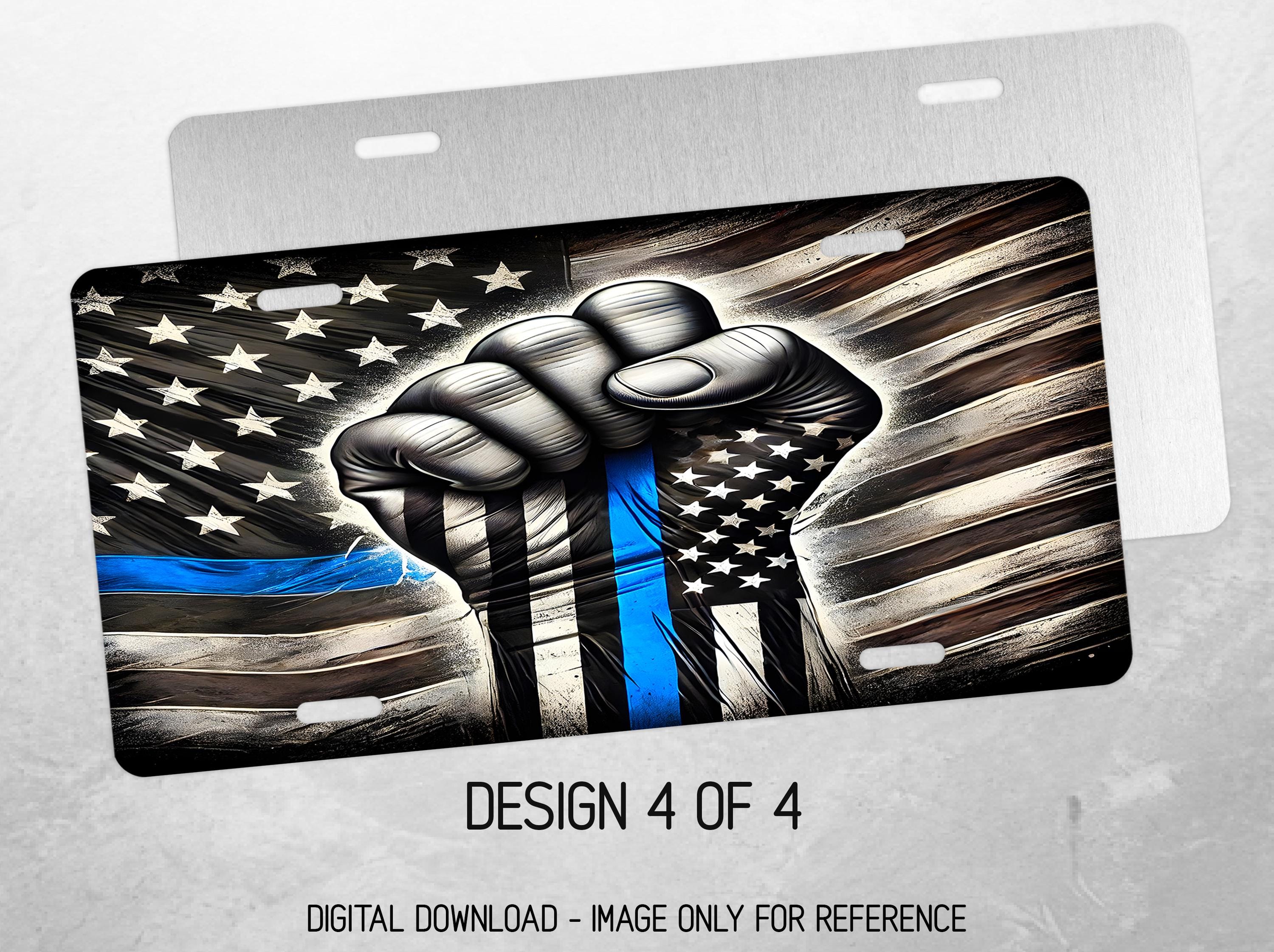 Police License Plate PNG Bundle Police Officer License Plate Design USA ...