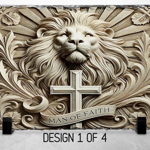 Man of Faith Slate PNG Christian Bible Verse Slate File Bundle ...