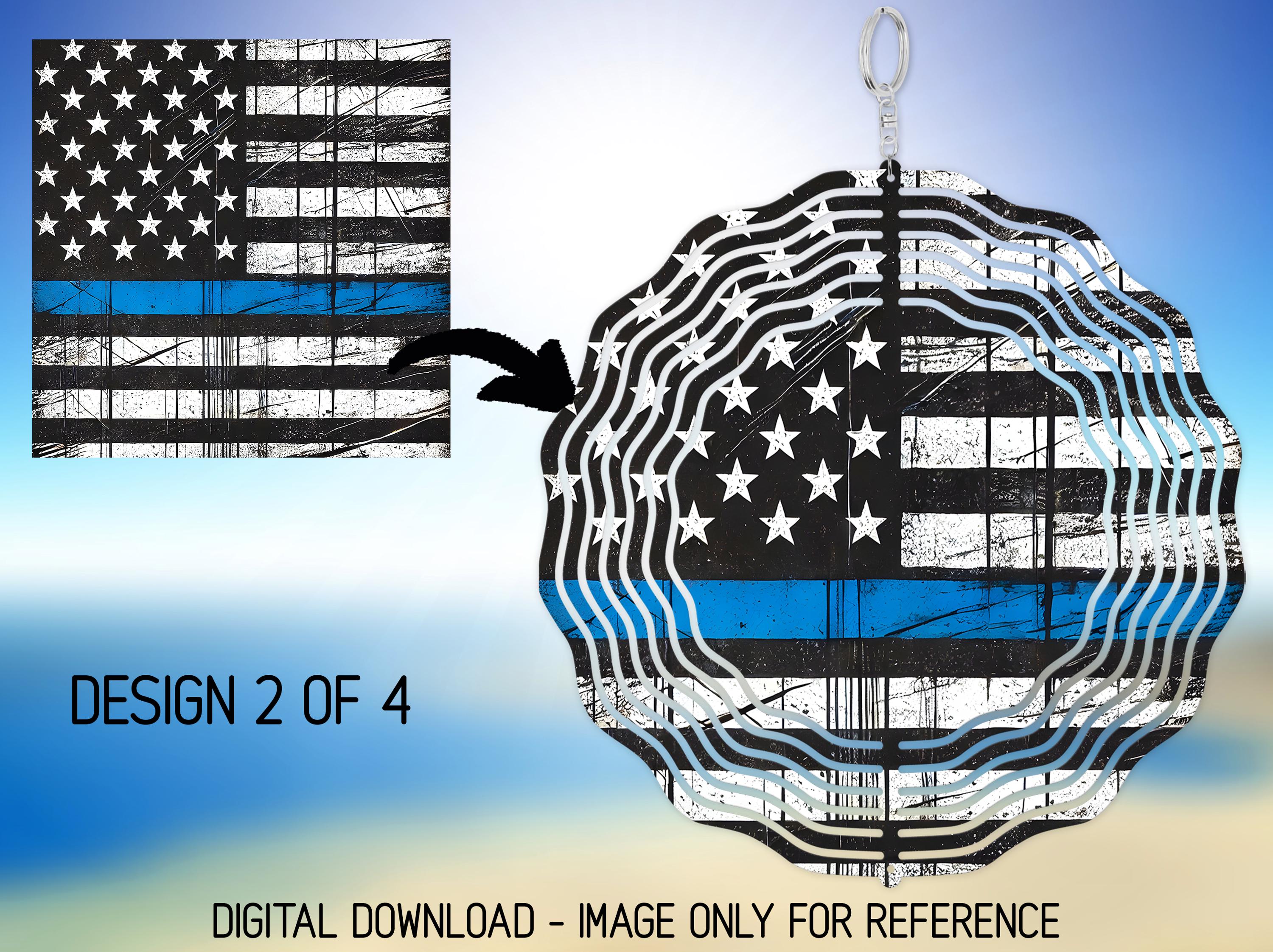 Police Wind Spinner PNG Design Bundle Police Officer Windspinner PNG ...