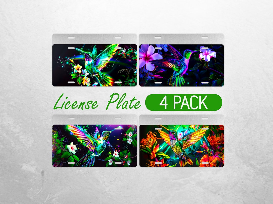 3D Hummingbird License Plate PNG Bundle Humming Birds License Plate ...