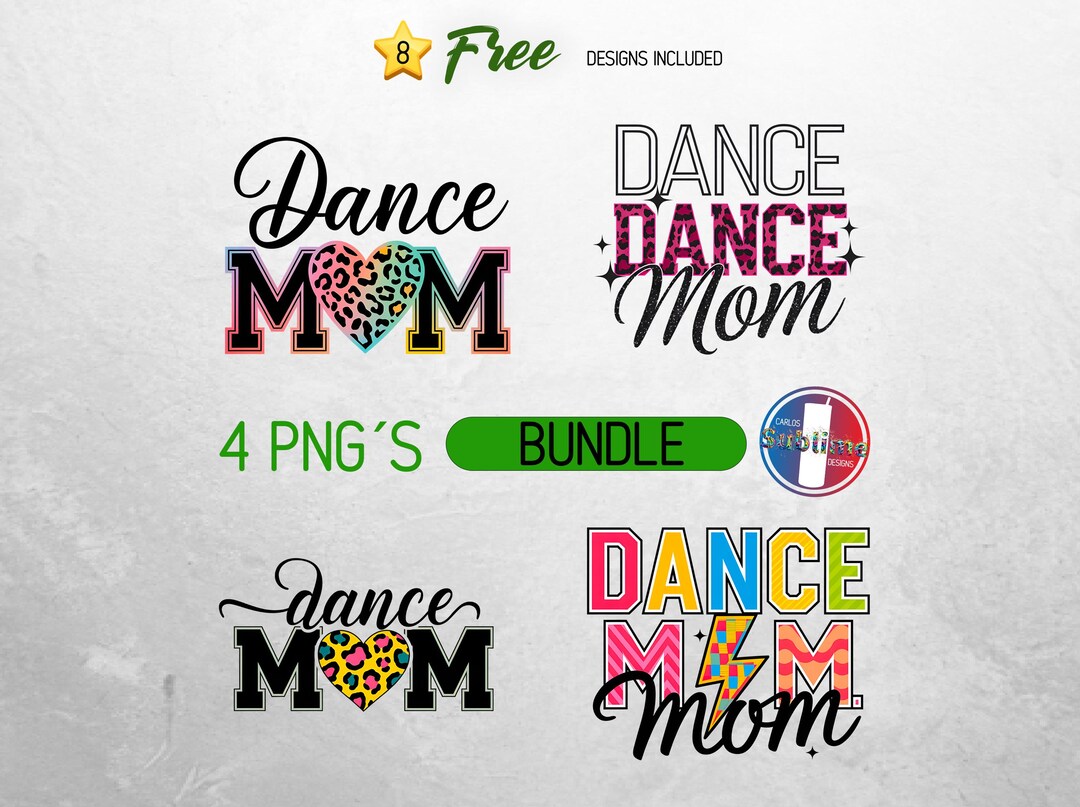 Dance Mom PNG, Glitter Dance PNG, Sublimation Design, Digital Download ...
