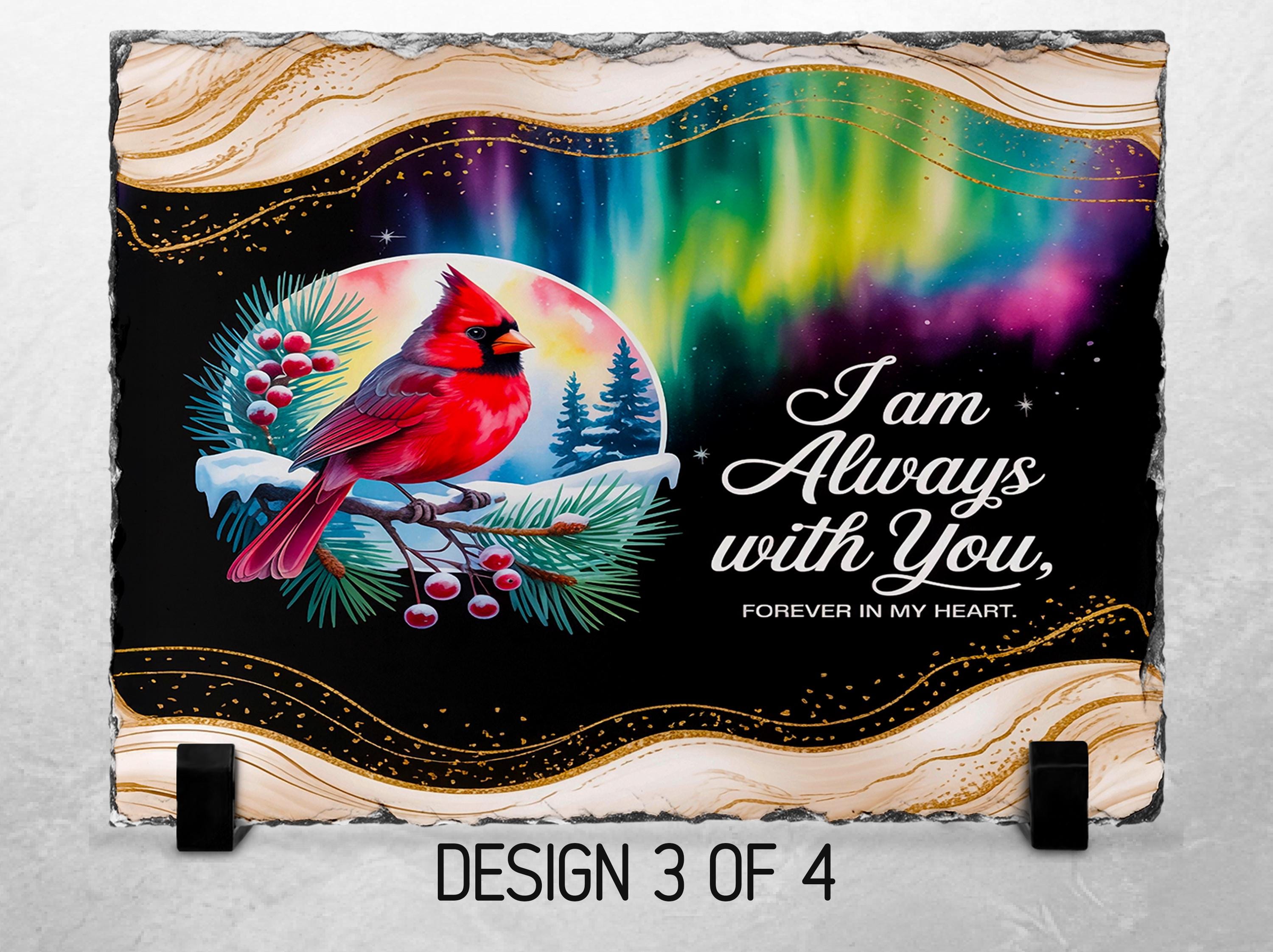 In Loving Memory Slate PNG Memorial Red Cardinal Slate File Bundle ...