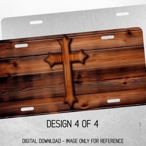 Bible Cross License Plate PNG Jesus He is Risen License Plate Design ...