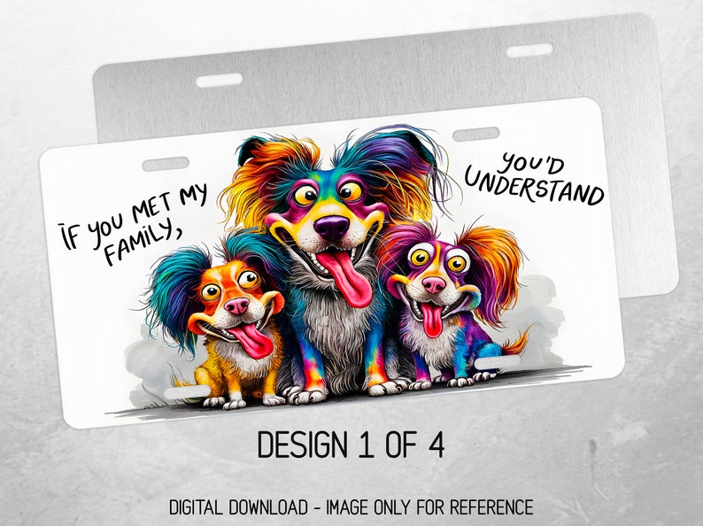 Dog Sarcastic License Plate PNG Funny Quote License Plate Design Fun ...