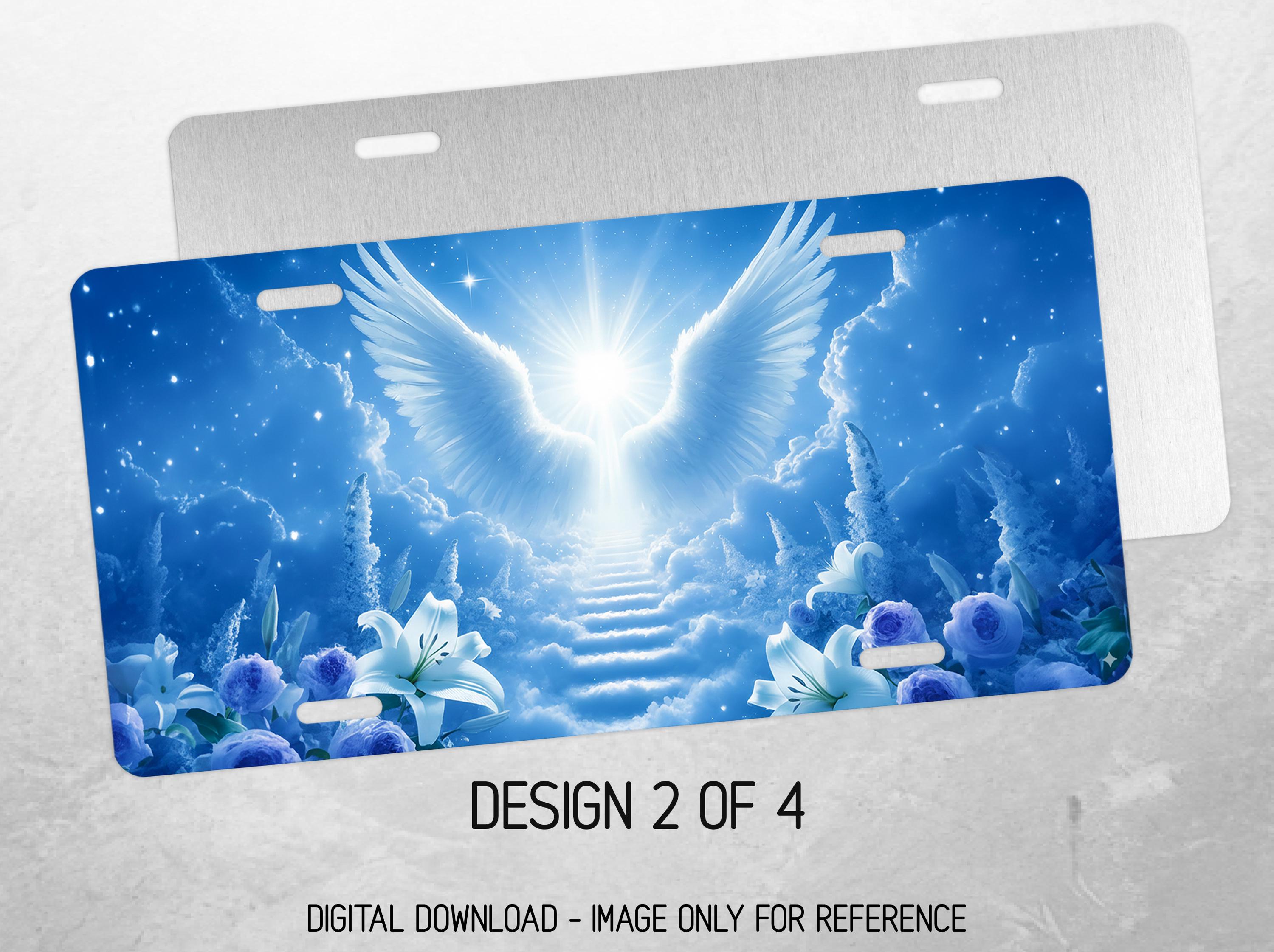 Blue Memorial License Plate PNG Bundle Heaven License Plate Design in ...