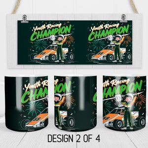 Quarter Midget Car Racing Mug Wrap PNG Bundle Kids Race Car 11oz and ...
