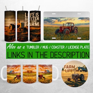 Life is Better on the Farm License Plate PNG Tractor Farm Life License ...