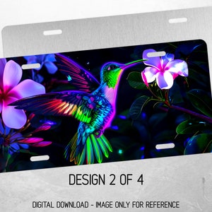 3D Hummingbird License Plate PNG Bundle Humming Birds License Plate ...