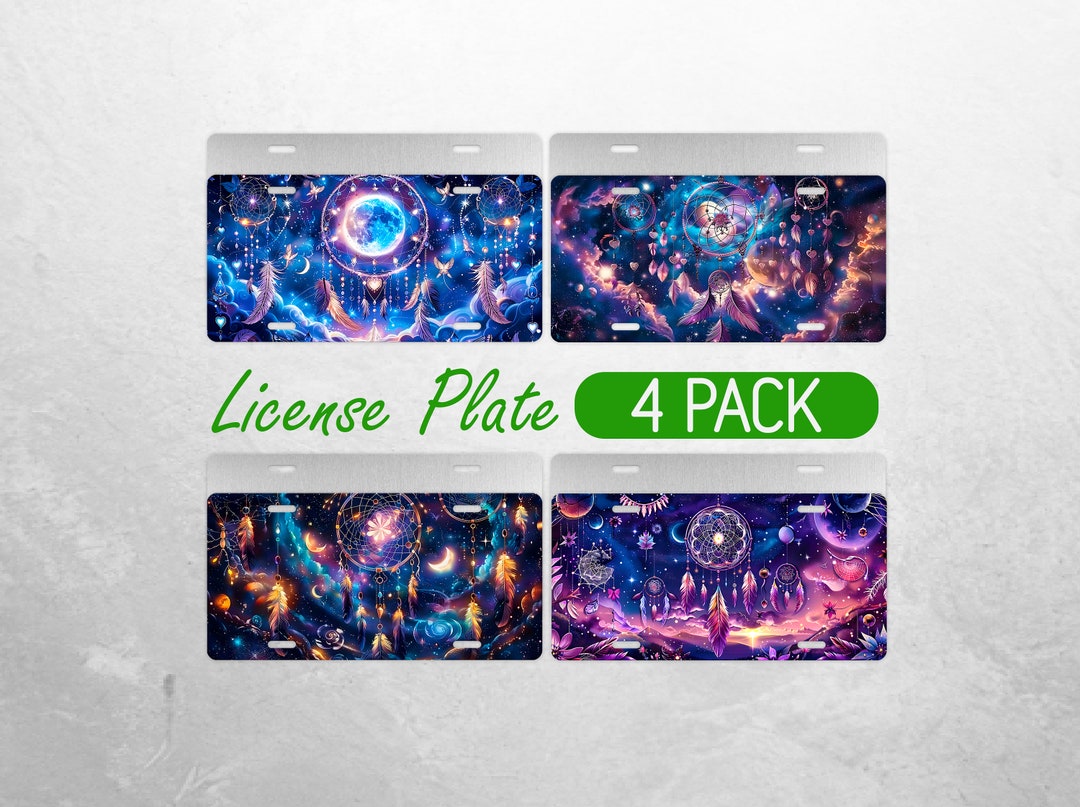 Dreamcatcher License Plate PNG Celestial Boho License Plate Design Moon ...