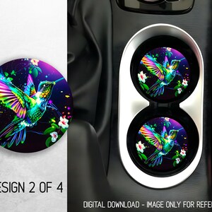 Car Coaster PNG Hummingbird Car Coaster Sublimation Designs Humming ...