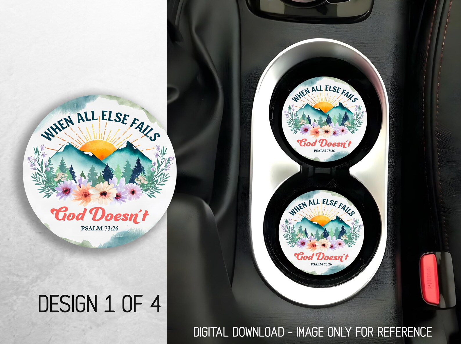 Christian God Car Coaster PNG Bundle When All Else Fails Car Coaster ...