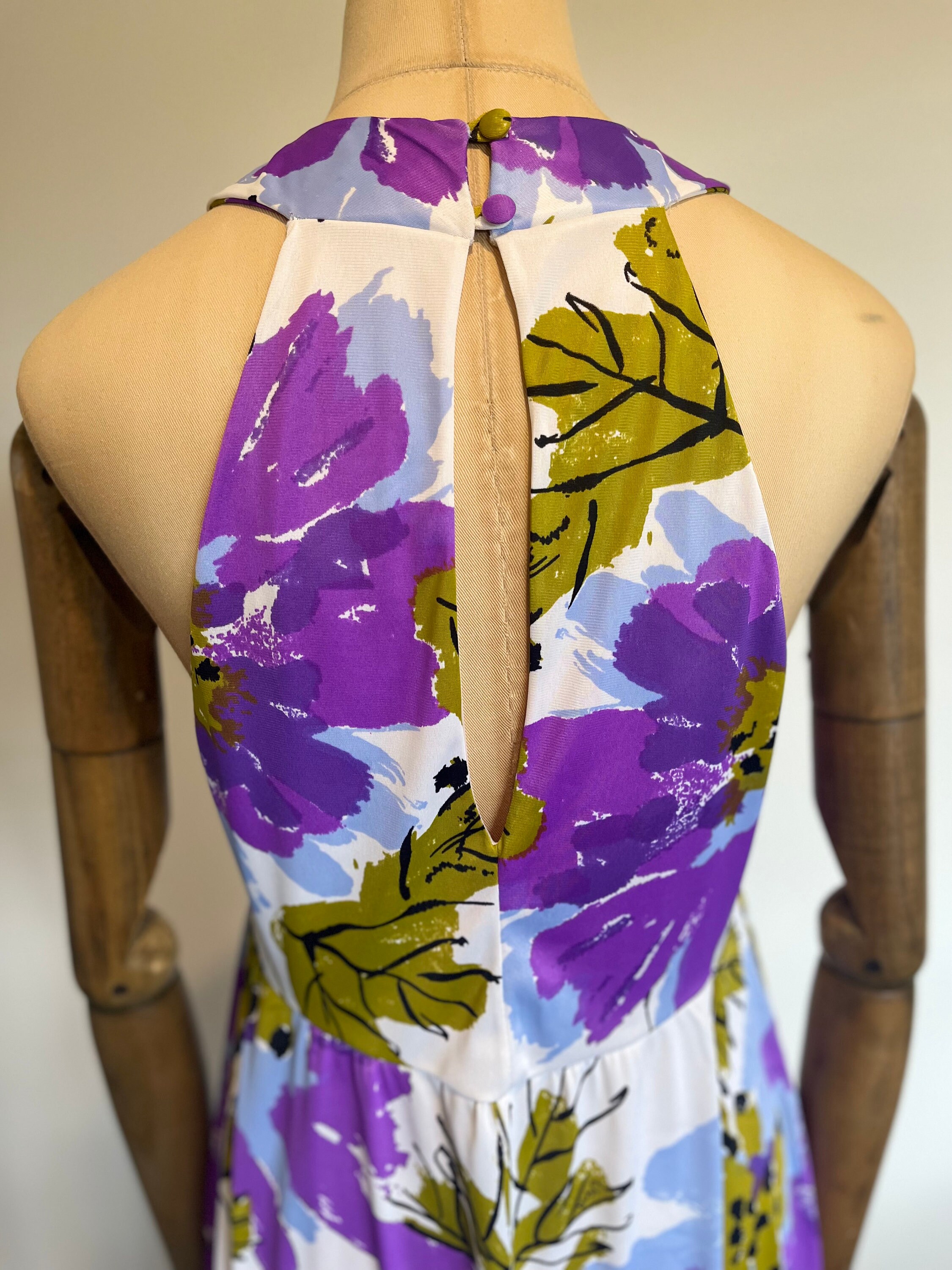 Original 60's 70's Vera Neumann Print Maxi Slip Dress. - Etsy