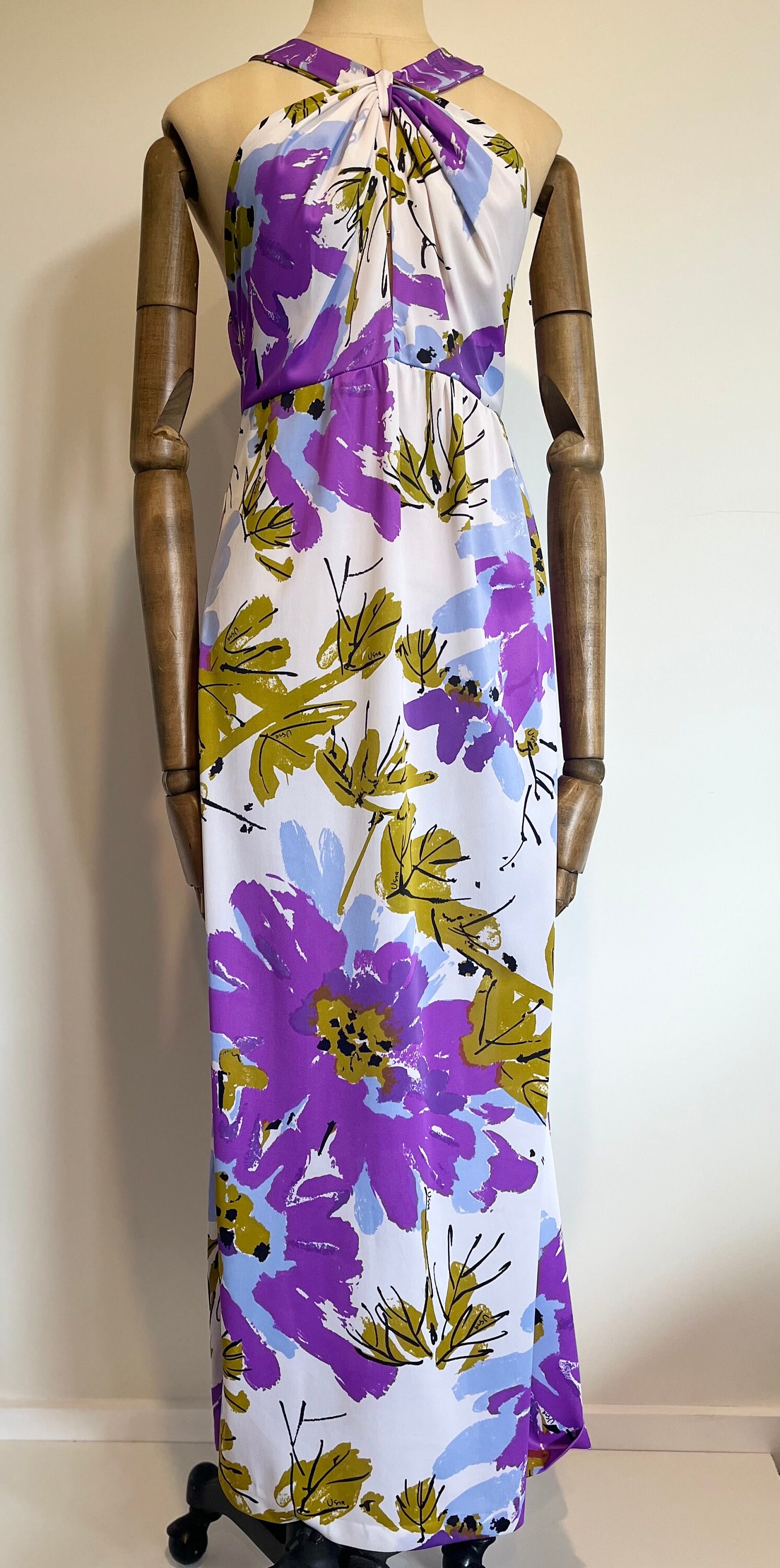 Original 60's 70's Vera Neumann Print Maxi Slip Dress. - Etsy