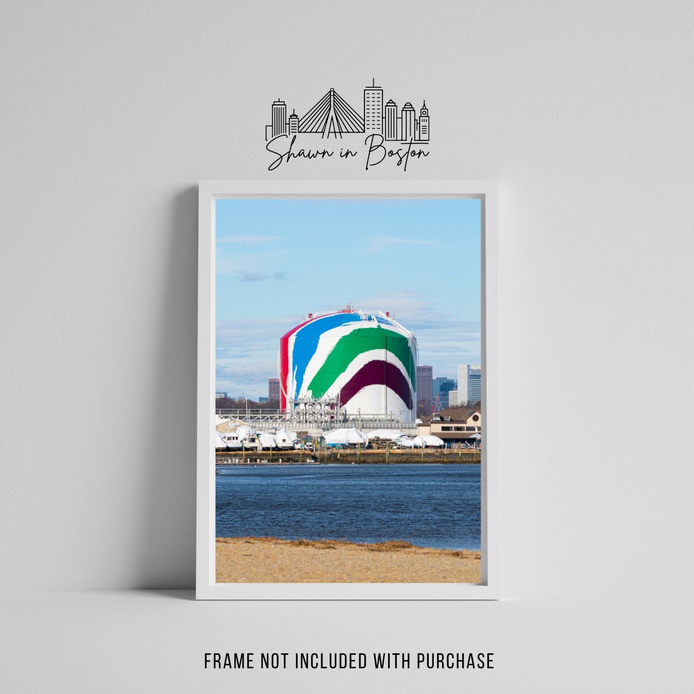 PHOTO | Bostons Iconic Gas Tank | Paper, Canvas & Foam Board Prints ...