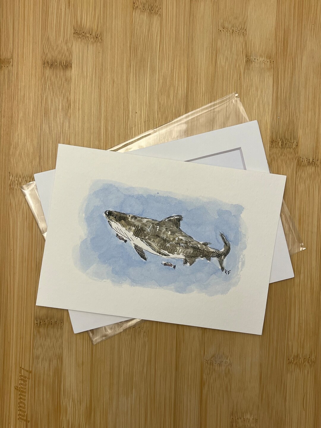 Tiger Shark (01) Watercolor Print - Etsy