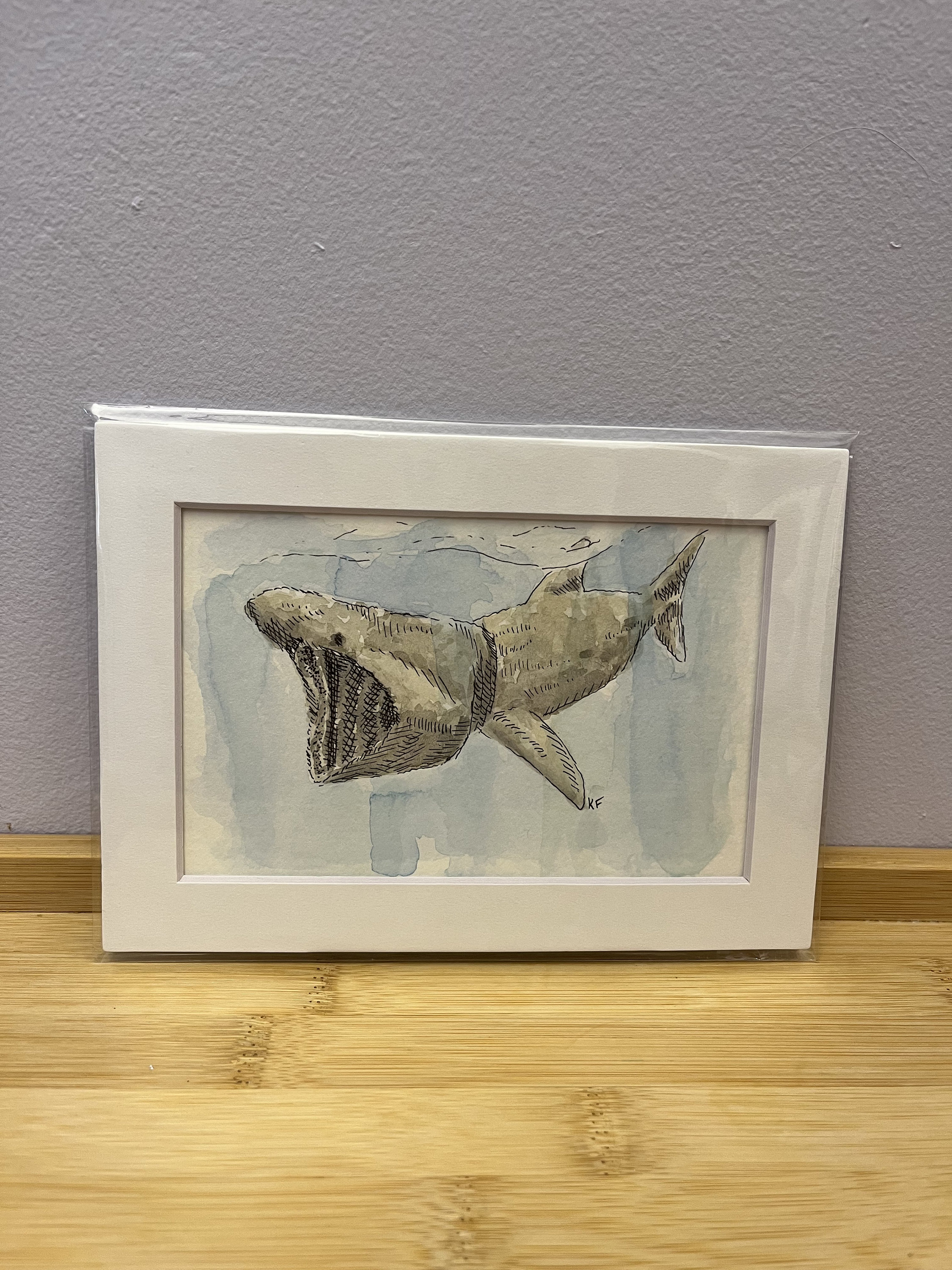 Basking Shark (01) Watercolor Print - Etsy